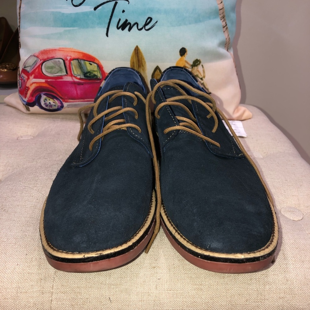 Mark Nason Skechers Navy Blue Suede Oxford Shoes Size… - Gem